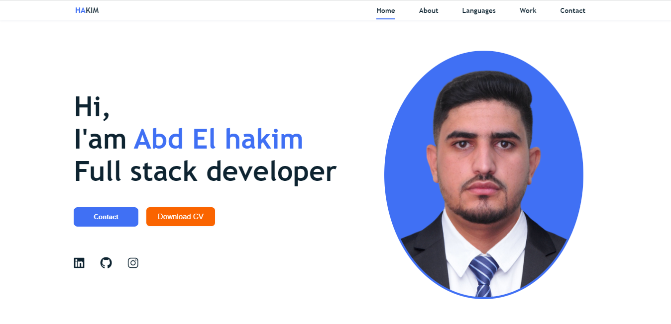 Hakim portfolio website